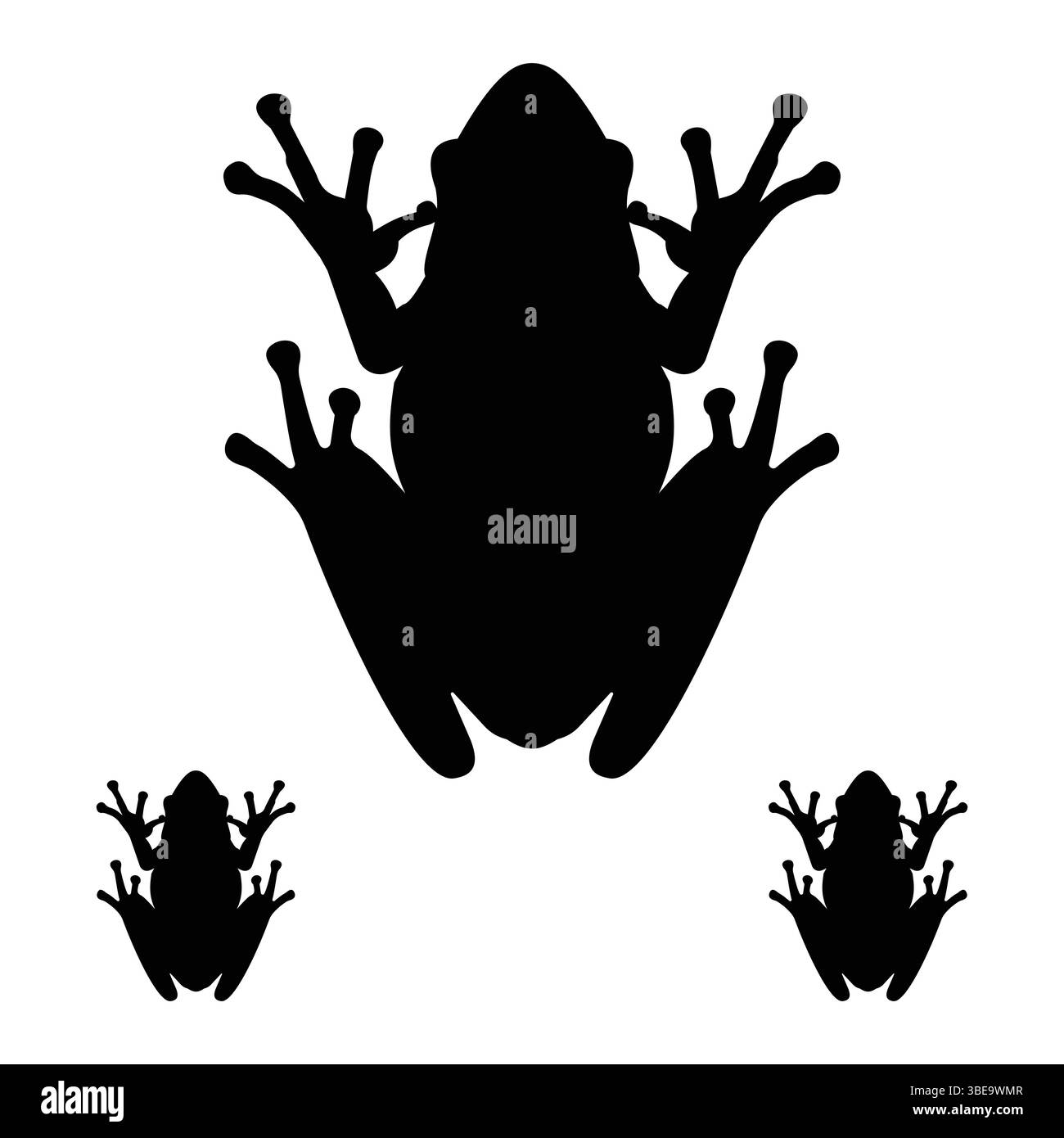 Black toad silhouette Stock Vector Images - Alamy