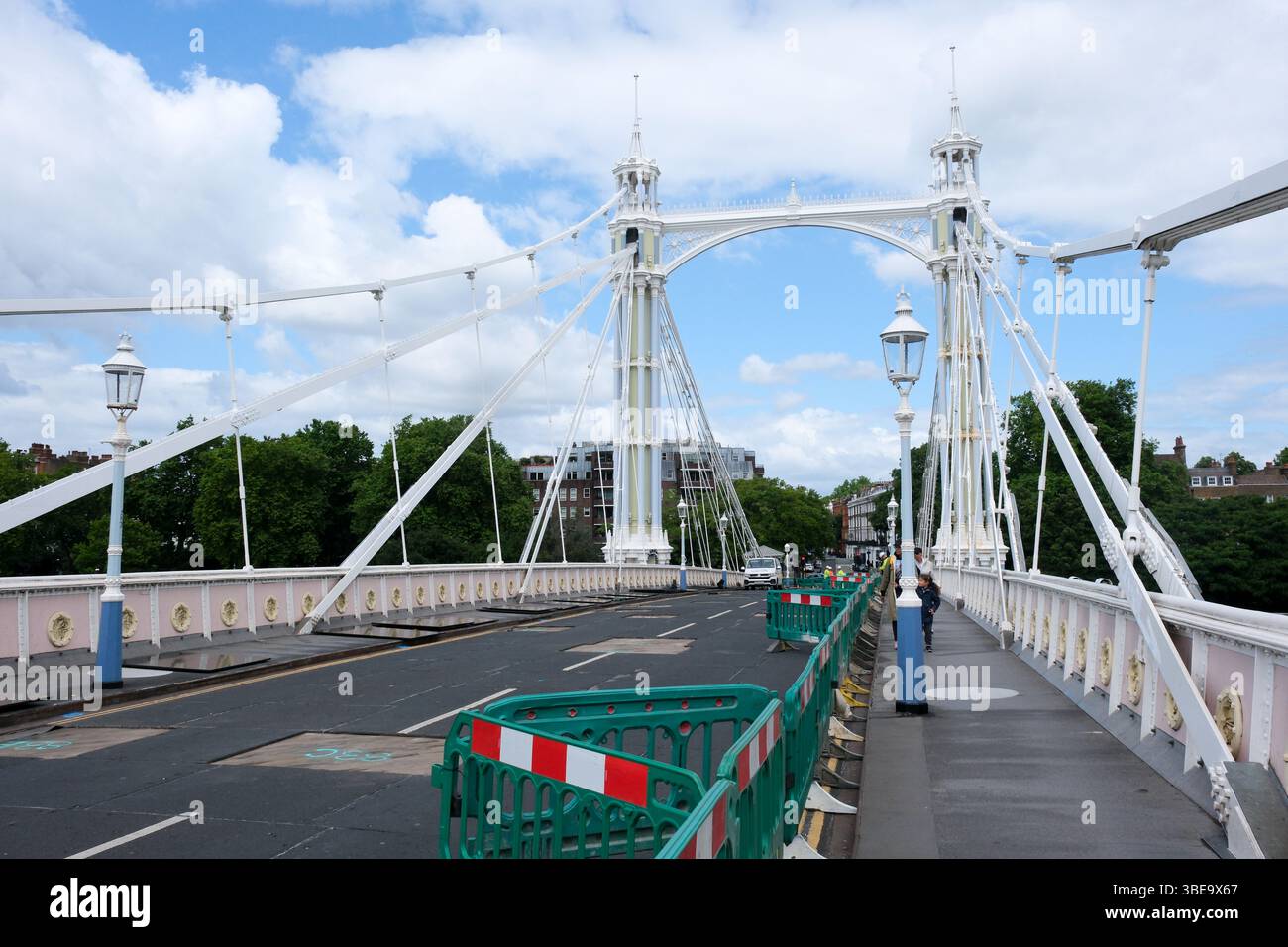 Albert Bridge, London, UK. 28th May 2025. The Albert Bridge is closed ...