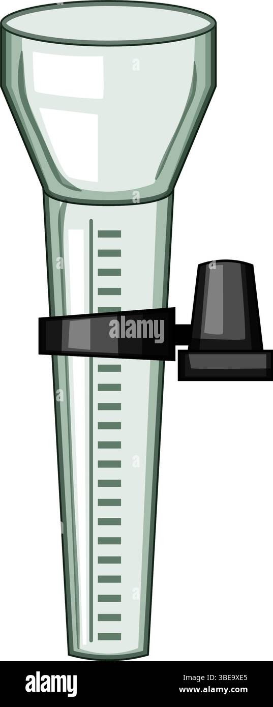 calibration rain gauge cartoon vector illustration Stock Vector Image ...