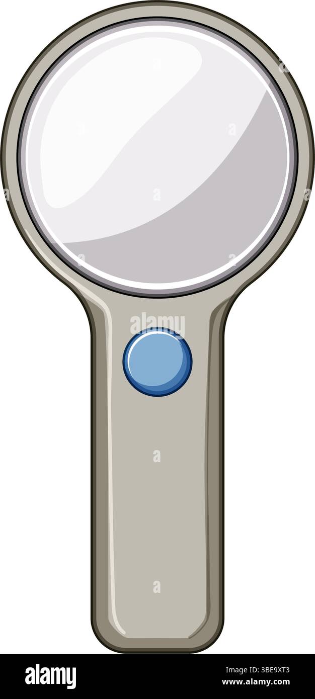 weather reading magnifier cartoon vector illustration Stock Vector ...