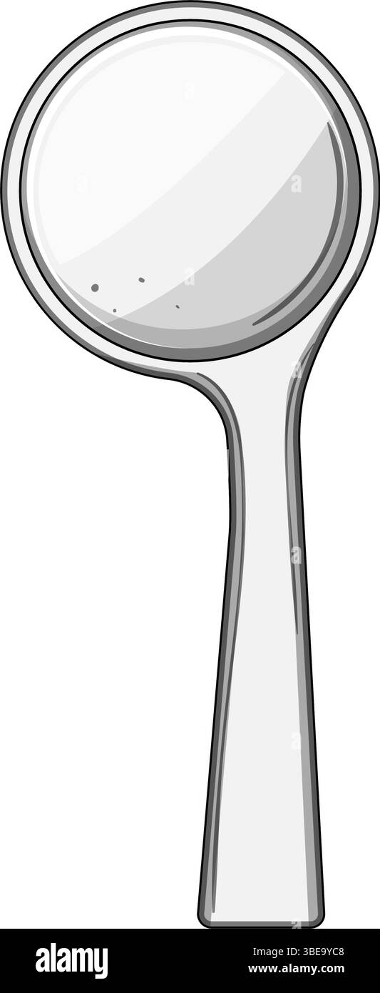 measurement reading magnifier cartoon vector illustration Stock Vector ...