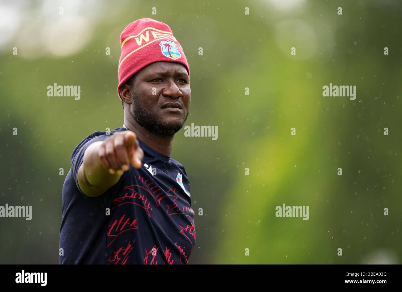 West Indies head coach Daren Sammy during a nets session at Edgbaston ...