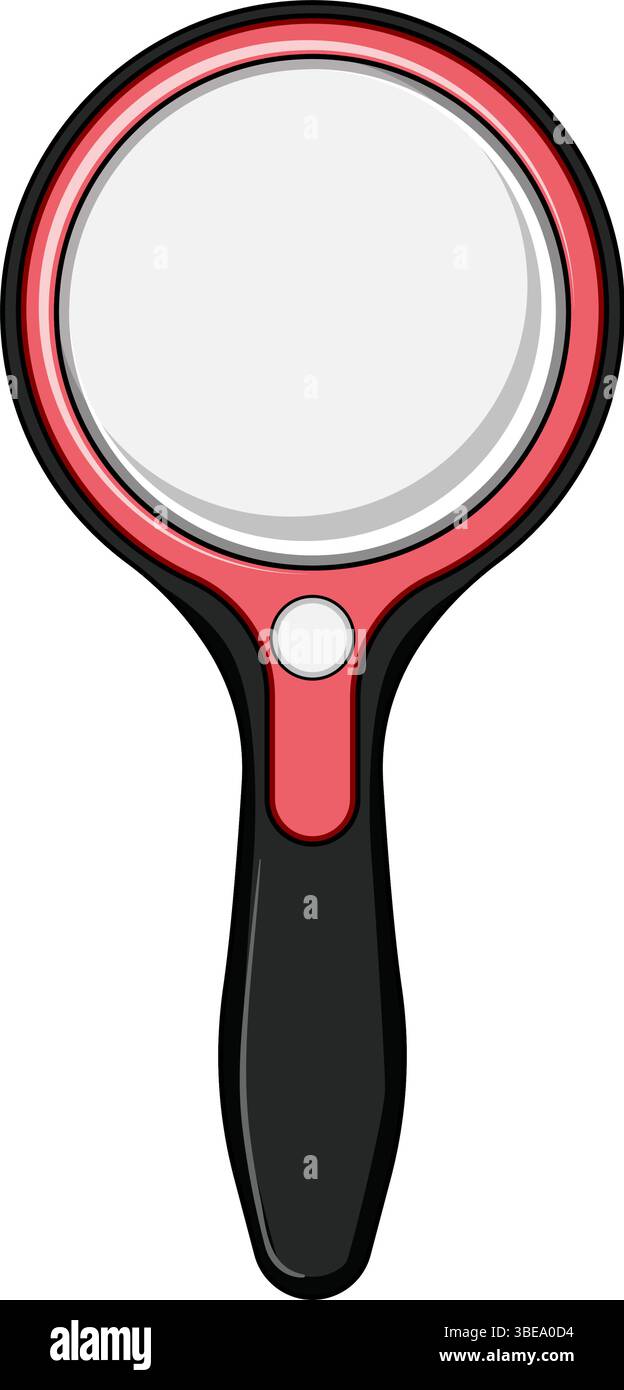 collection reading magnifier cartoon vector illustration Stock Vector ...