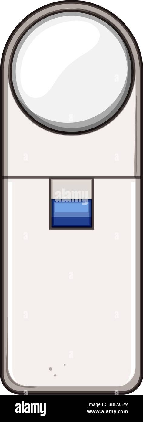 accuracy reading magnifier cartoon vector illustration Stock Vector ...