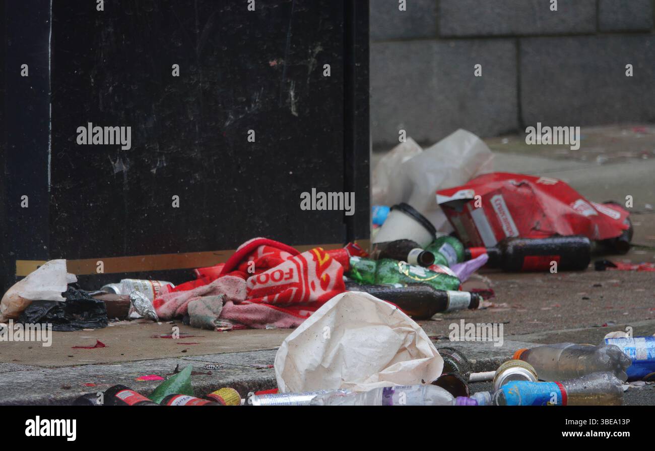 Water St the morning after the tragic events just after the LFC trophy ...