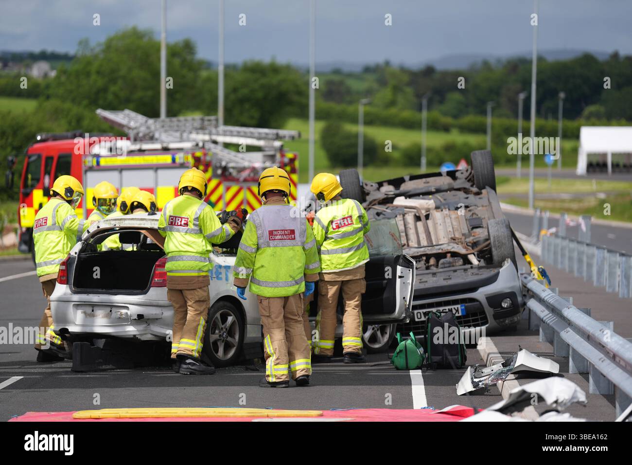 A demonstration from the Firefighter and Specialist Rescue Team at the ...
