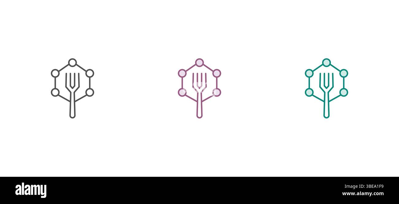 Healthy Food vector icon. Set of nutrition icon stock vector. Icons for ...
