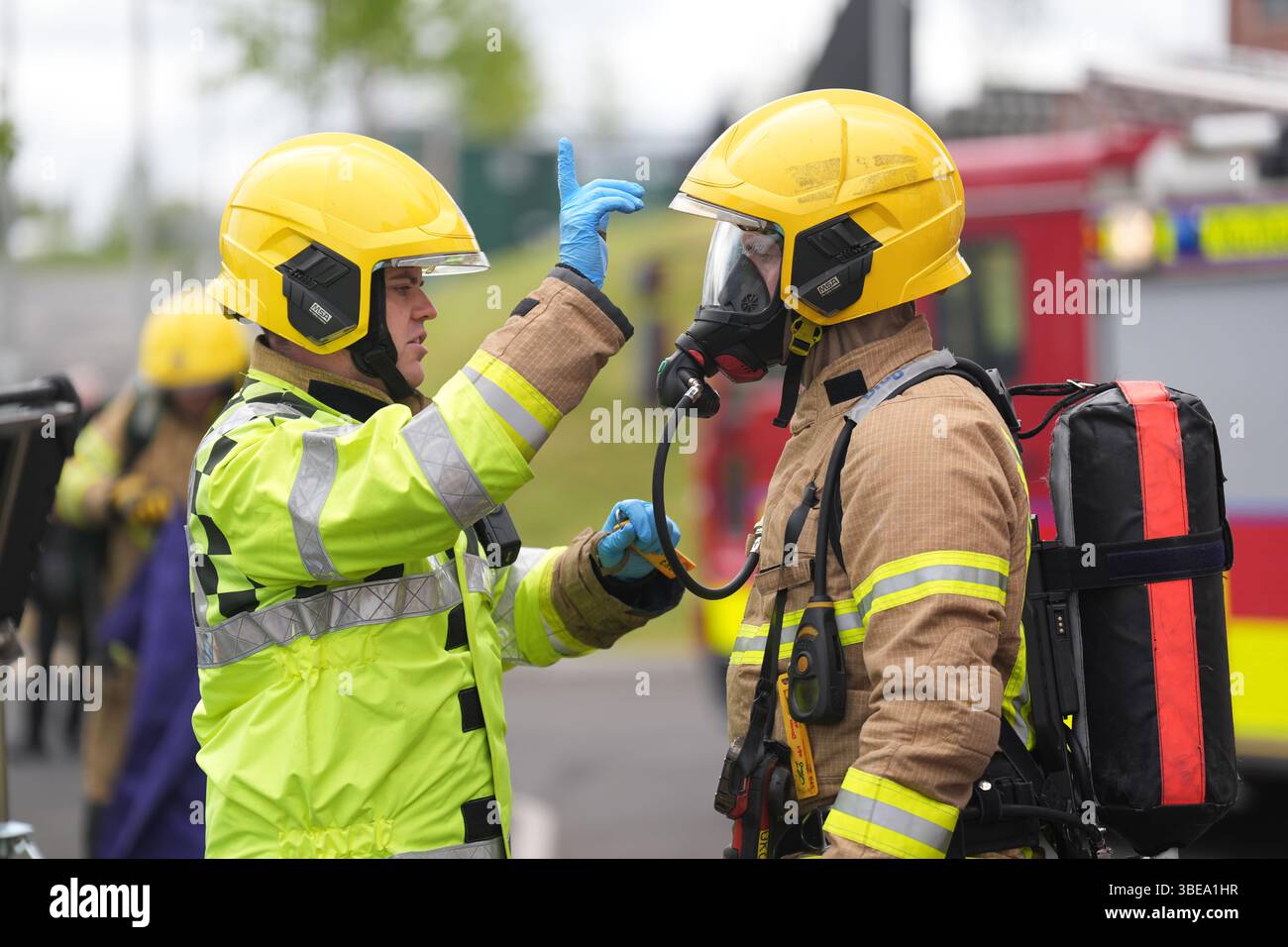 A demonstration from the Firefighter and Specialist Rescue Team at the ...