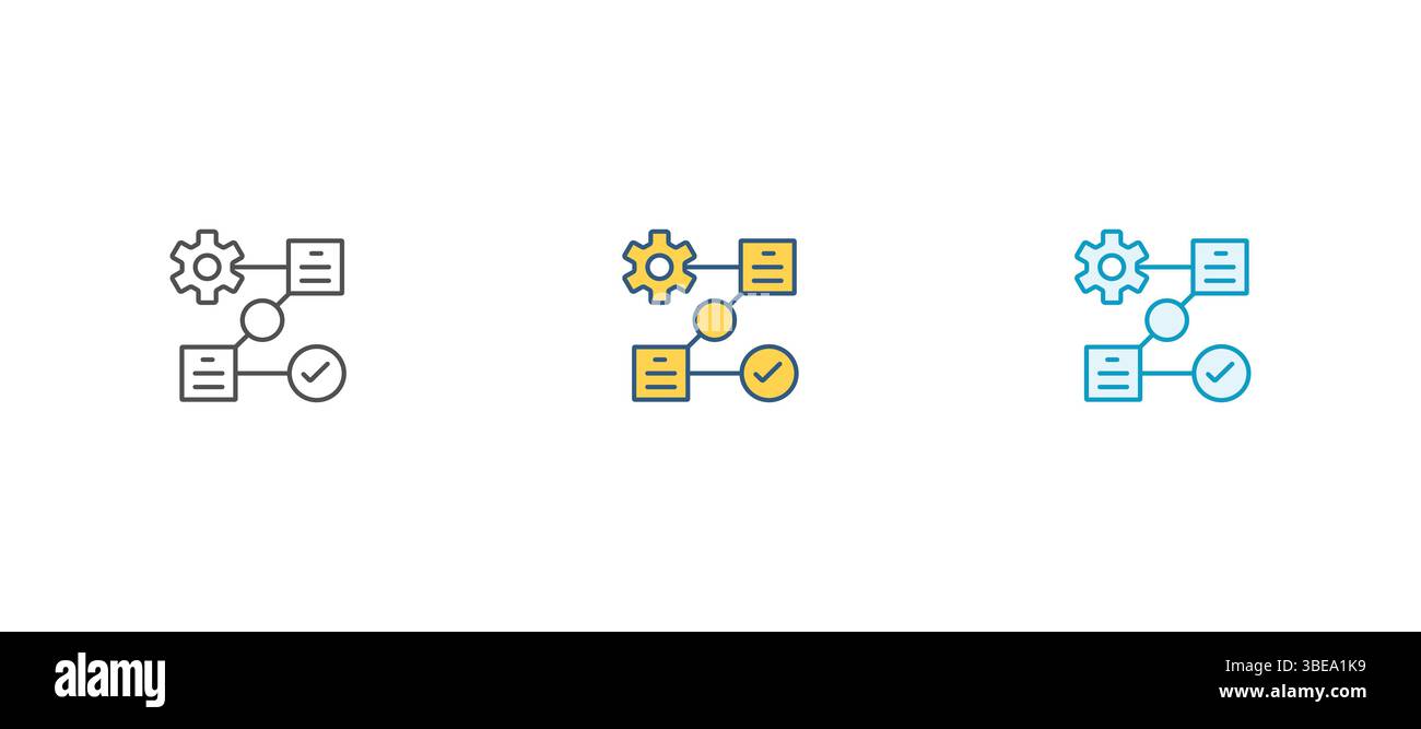 Solution icon set. Strategy and challenge symbol vector illustration ...