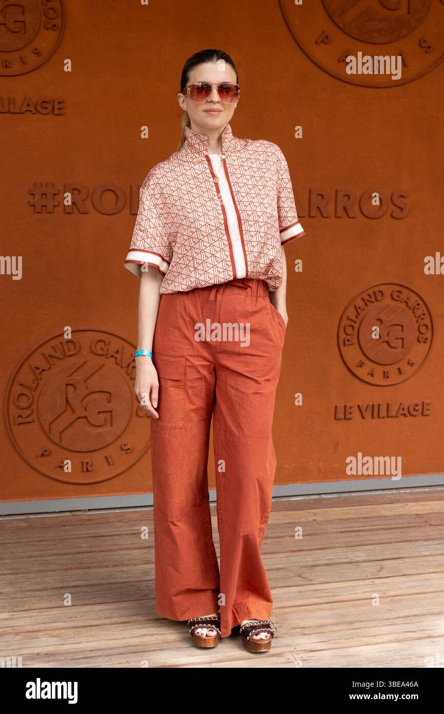 Paris, France. 28th May, 2025. Cecile Cassel at village during the 2025 ...