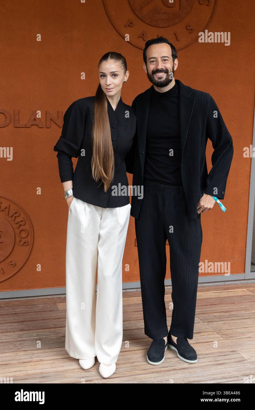 Paris, France. 28th May, 2025. Victoria Dauberville and Mathieu Forget ...