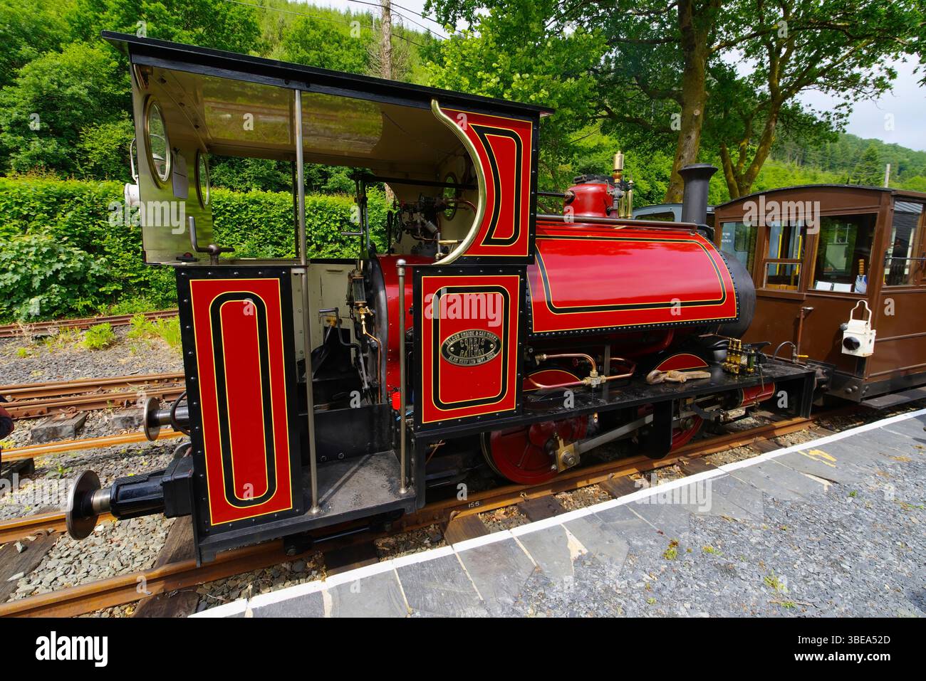 Falcon, Locomotive, No 10, Corris, Narrow Gauge, Steam Locomotive Stock ...