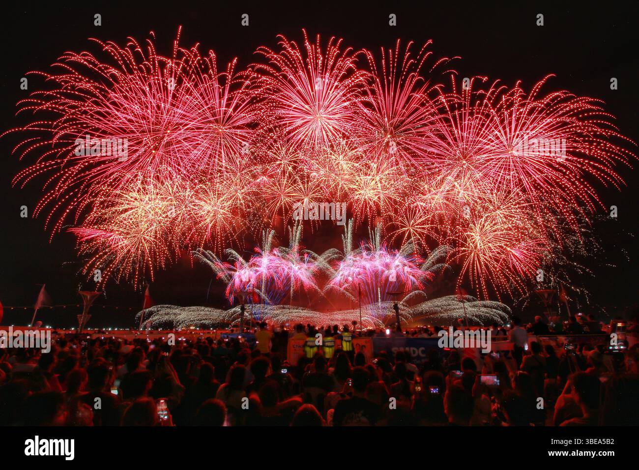 United Kingdom's Pyrotex Fireworx Pyromusical show taken during the ...