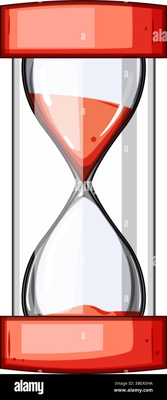 patience sand timer kids cartoon vector illustration Stock Vector Image ...