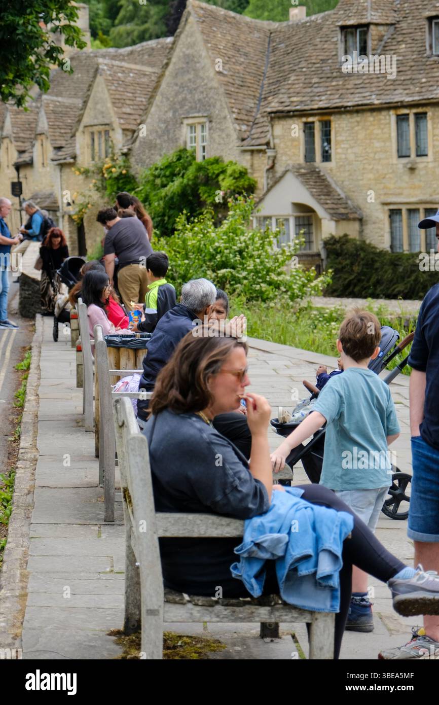 Castle Combe, UK. 28th May, 2025. The village is popular with tourists. The residents of Castle ...