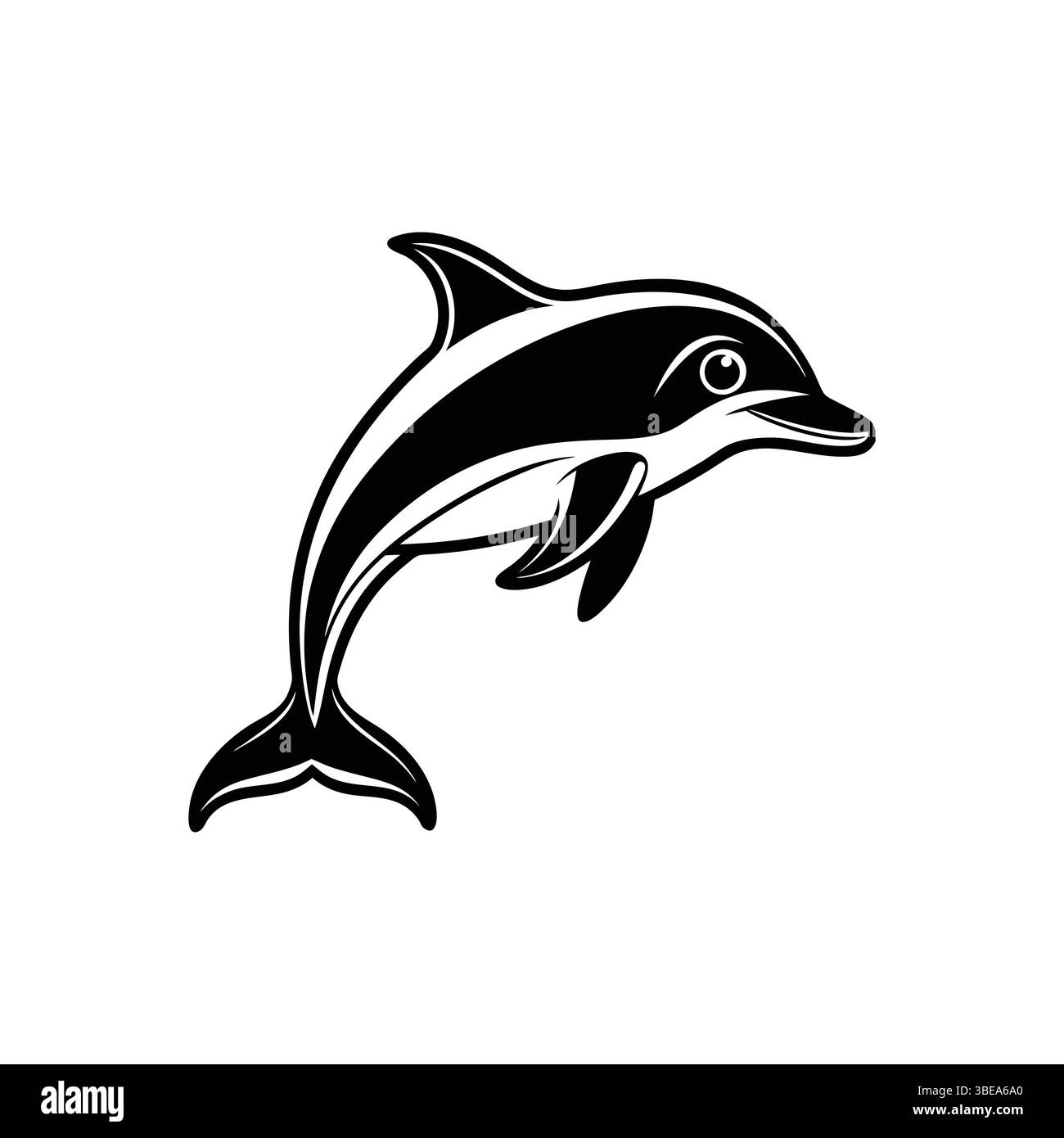 Realistic dolphin svg hi-res stock photography and images - Alamy