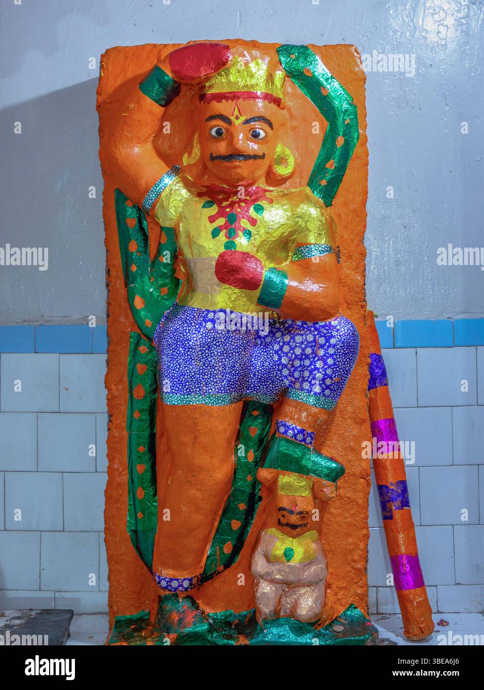 03 10 2024 Vintage Old Hanuman Maruti Statyu in Shivatemple at ...