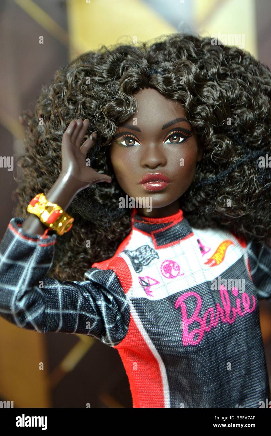 Black label barbie doll hi-res stock photography and images - Alamy