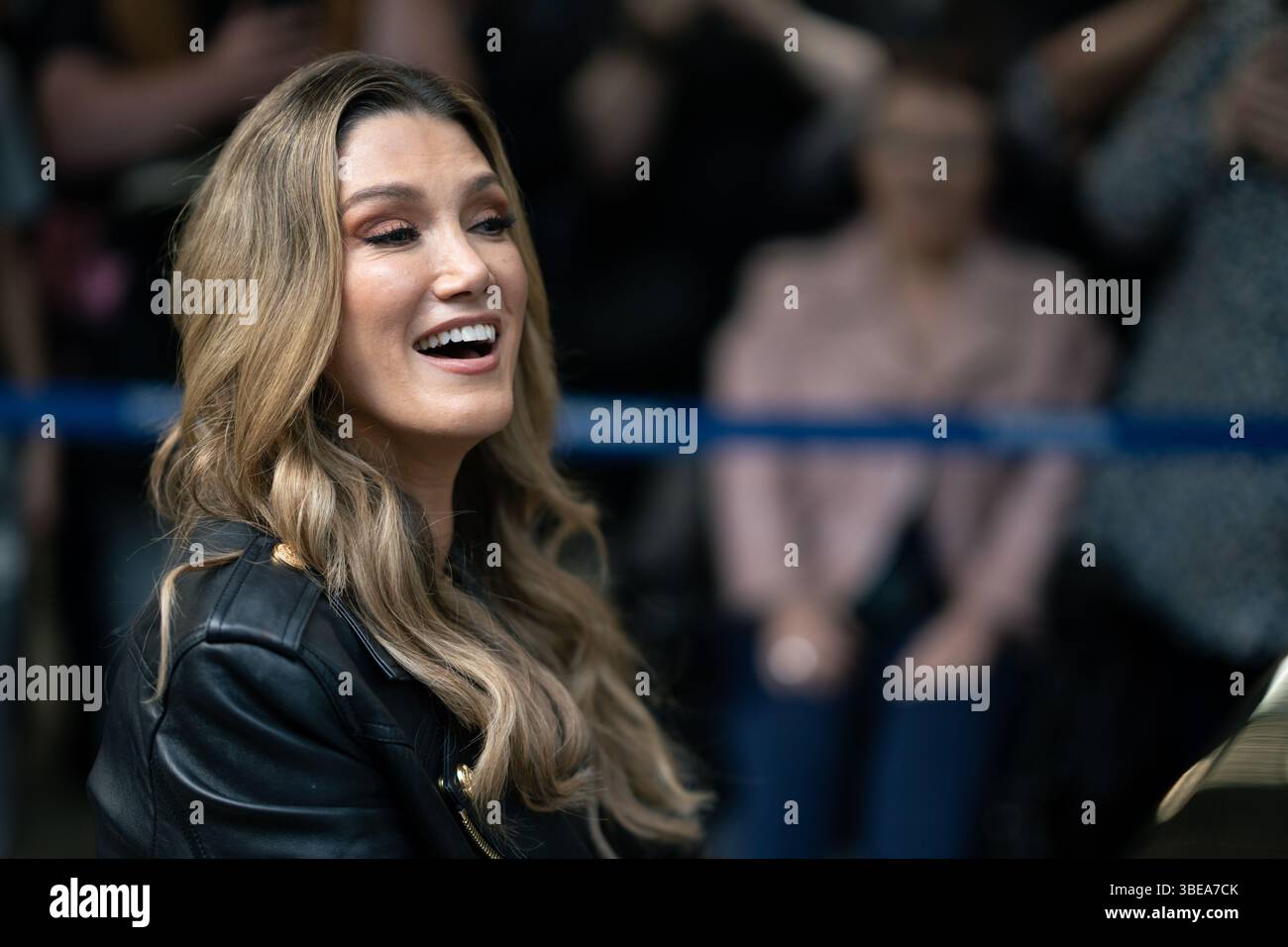 LONDON, ENGLAND - MAY 28: Delta Goodrem performs on the Sir Elton John ...