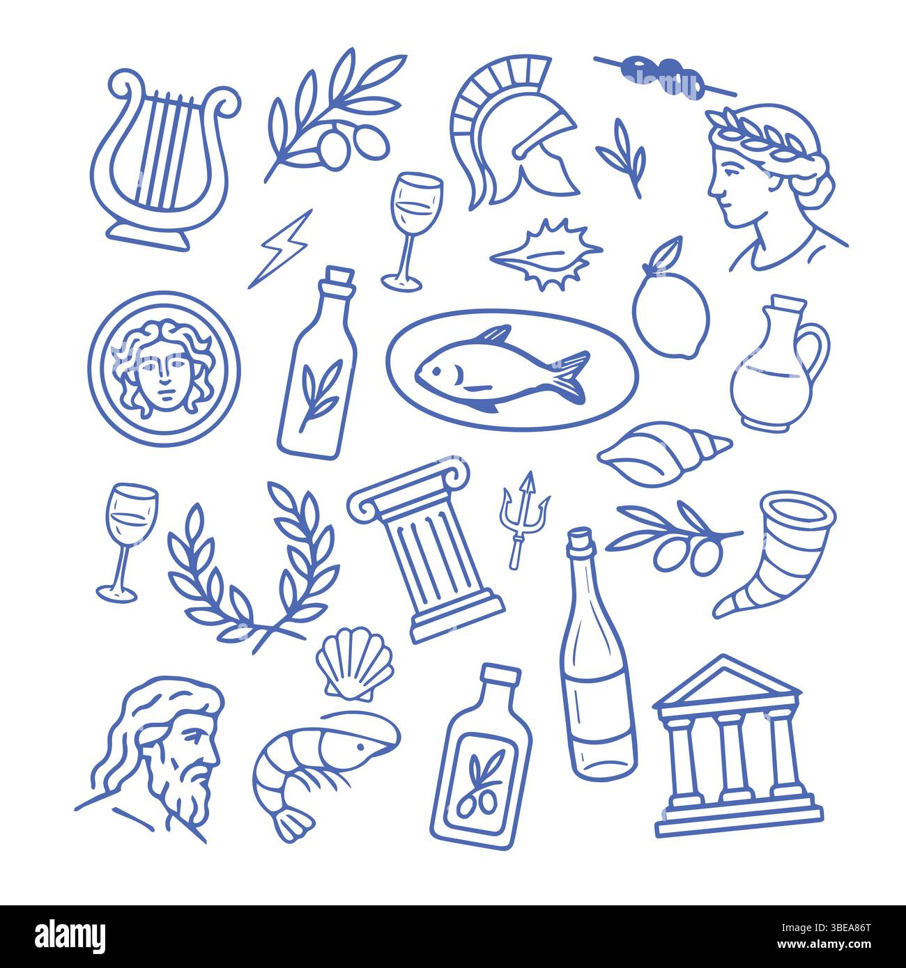 Food gods Stock Vector Images - Alamy