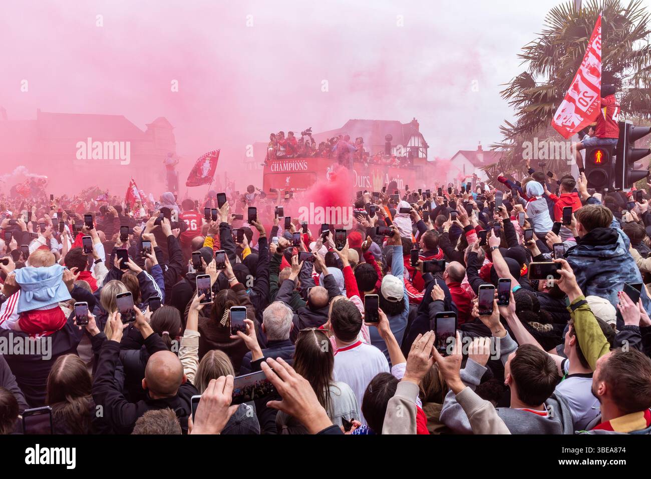 Liverpool Football Club Premier League Champions victory parade through ...