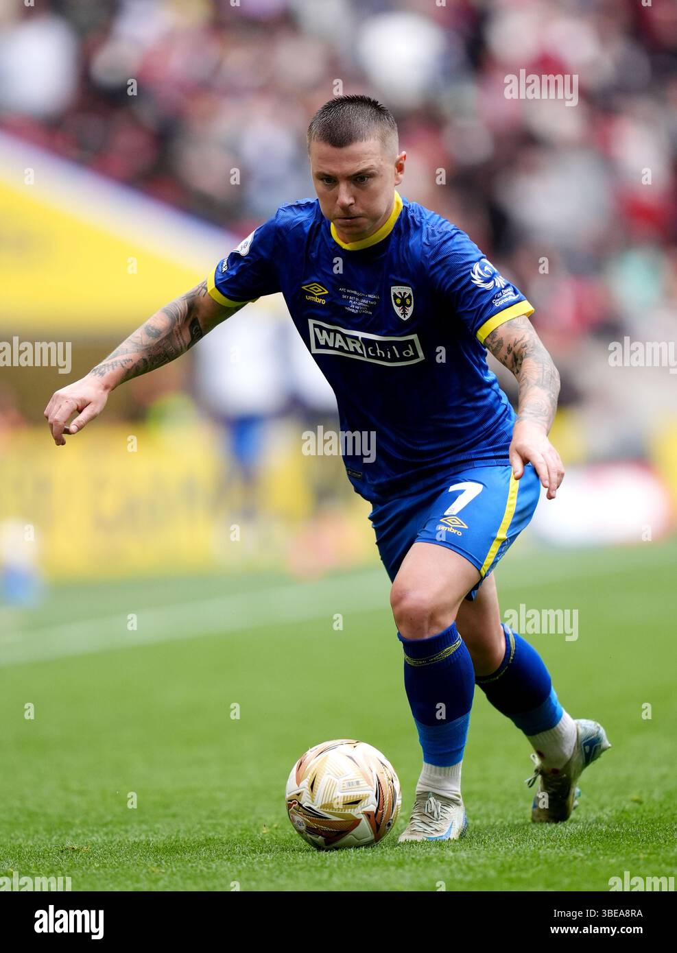 AFC Wimbledon’s James Tilley during the Sky Bet League Two play off ...