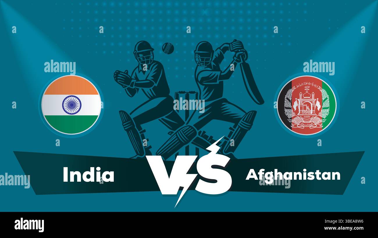 India vs afghanistan Stock Vector Images - Alamy