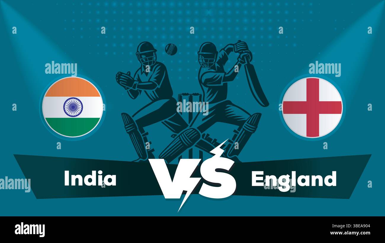 India vs england Stock Vector Images - Alamy