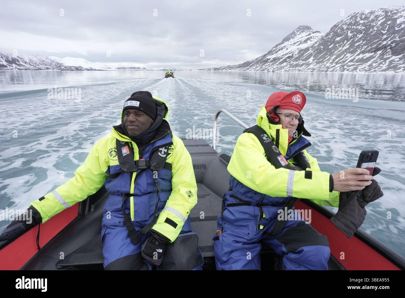 Foreign Secretary David Lammy (left) and Norway's Foreign Minister ...