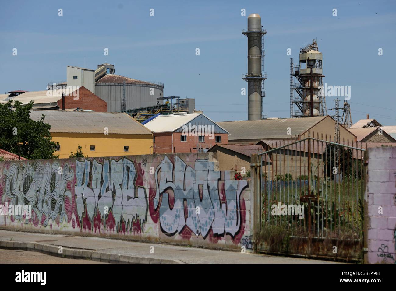 La Azucarera factory, on May 28, 2025, in La Bañeza, León, Castilla y ...