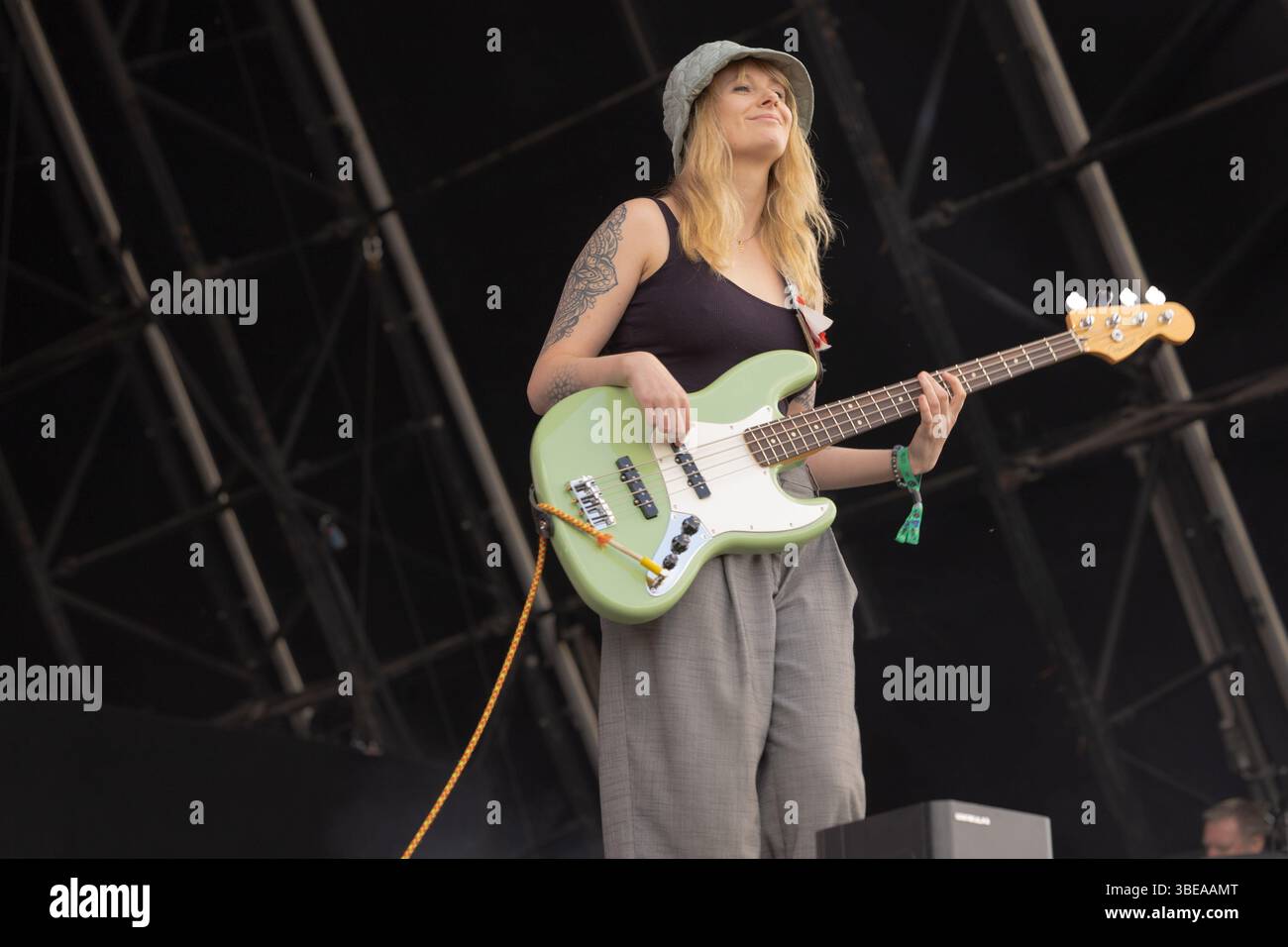 Alt-rock band Girlband play live on stage at Bearded Theory festival ...