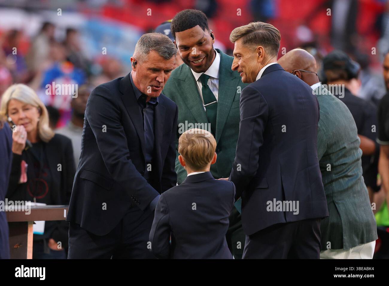 Co-Owner of Crystal Palace, Steve Parish seen at full time with his Son ...