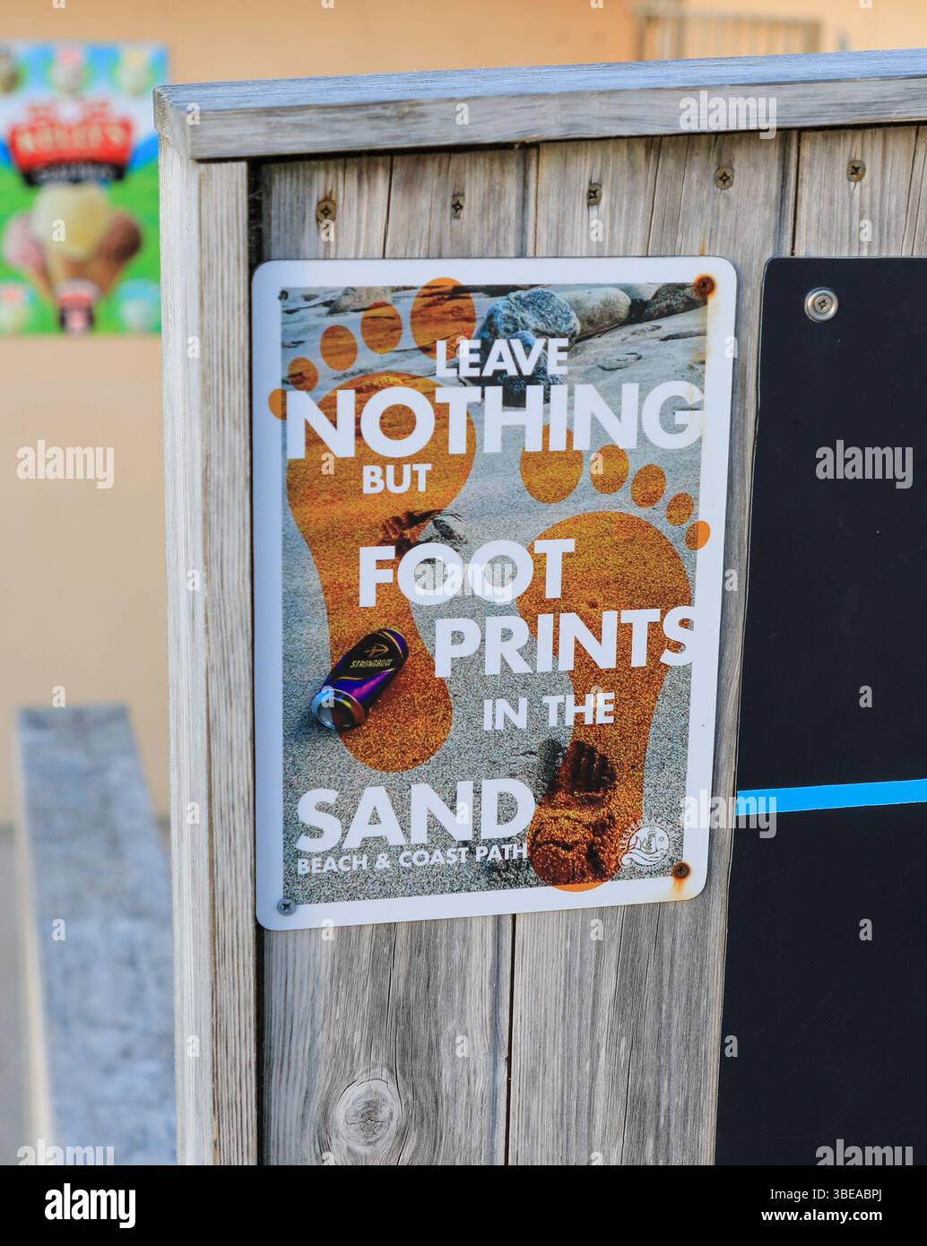 Leave nothing but footprints in the sand hi-res stock photography and ...