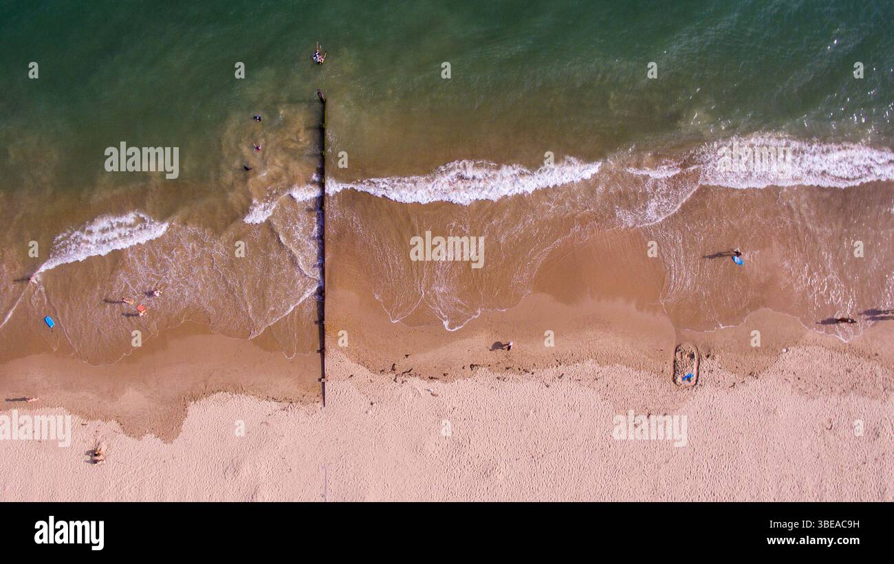 Aerial top view coastal town hi-res stock photography and images - Alamy