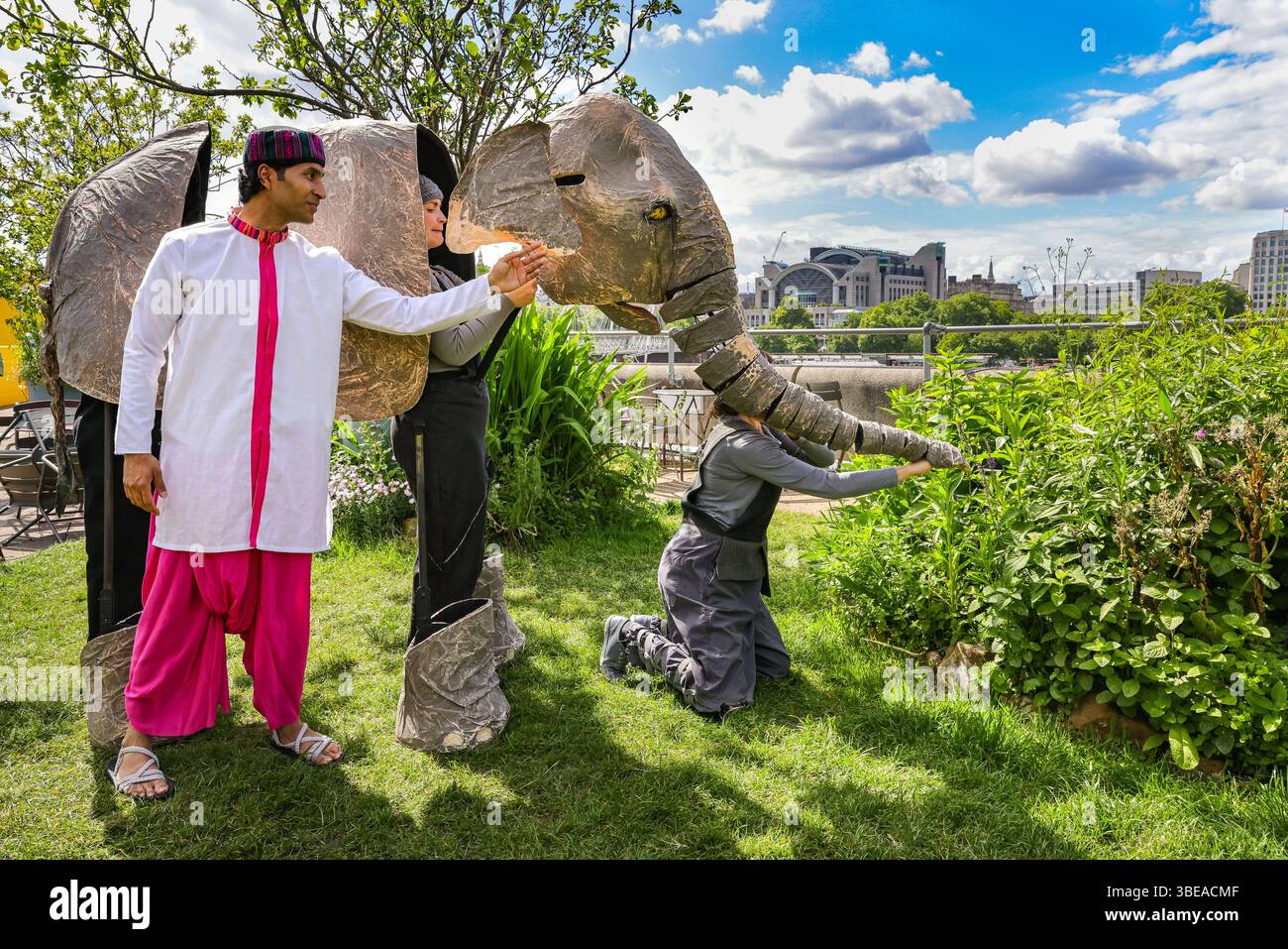 London, UK. 28th May, 2025. Combining spectacular puppetry and an ...