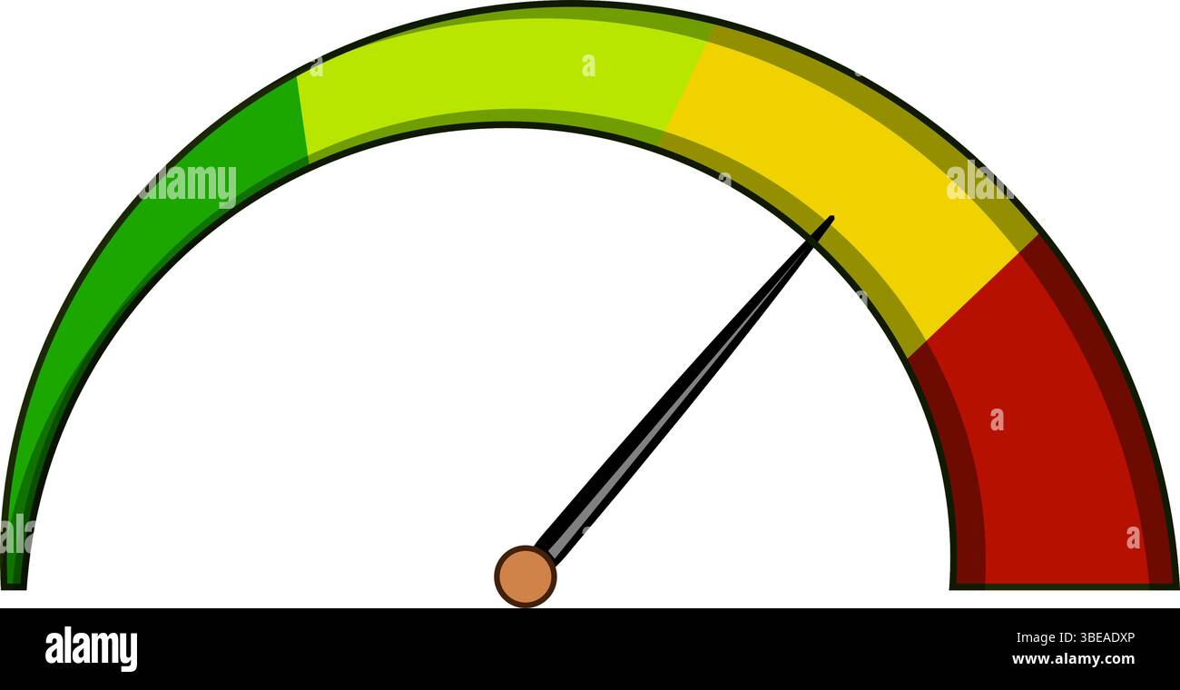 needle speedometer cartoon vector illustration Stock Vector Image & Art ...