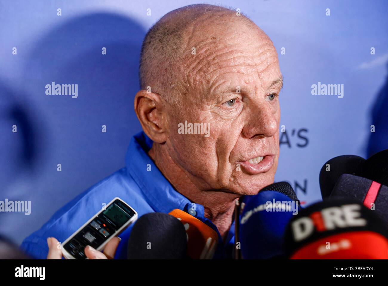 Grant Dalton, CEO of Emirates Team New Zealand during the presentation ...