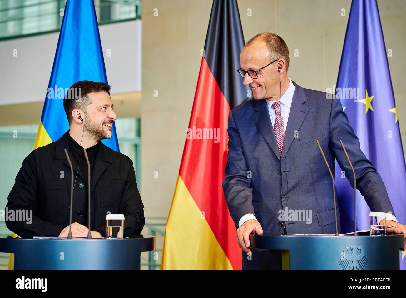 Bundeskanzler Friedrich Merz und Wolodymyr Selenskyj EUR, Deutschland, Berlin, 28.05.2025 ...