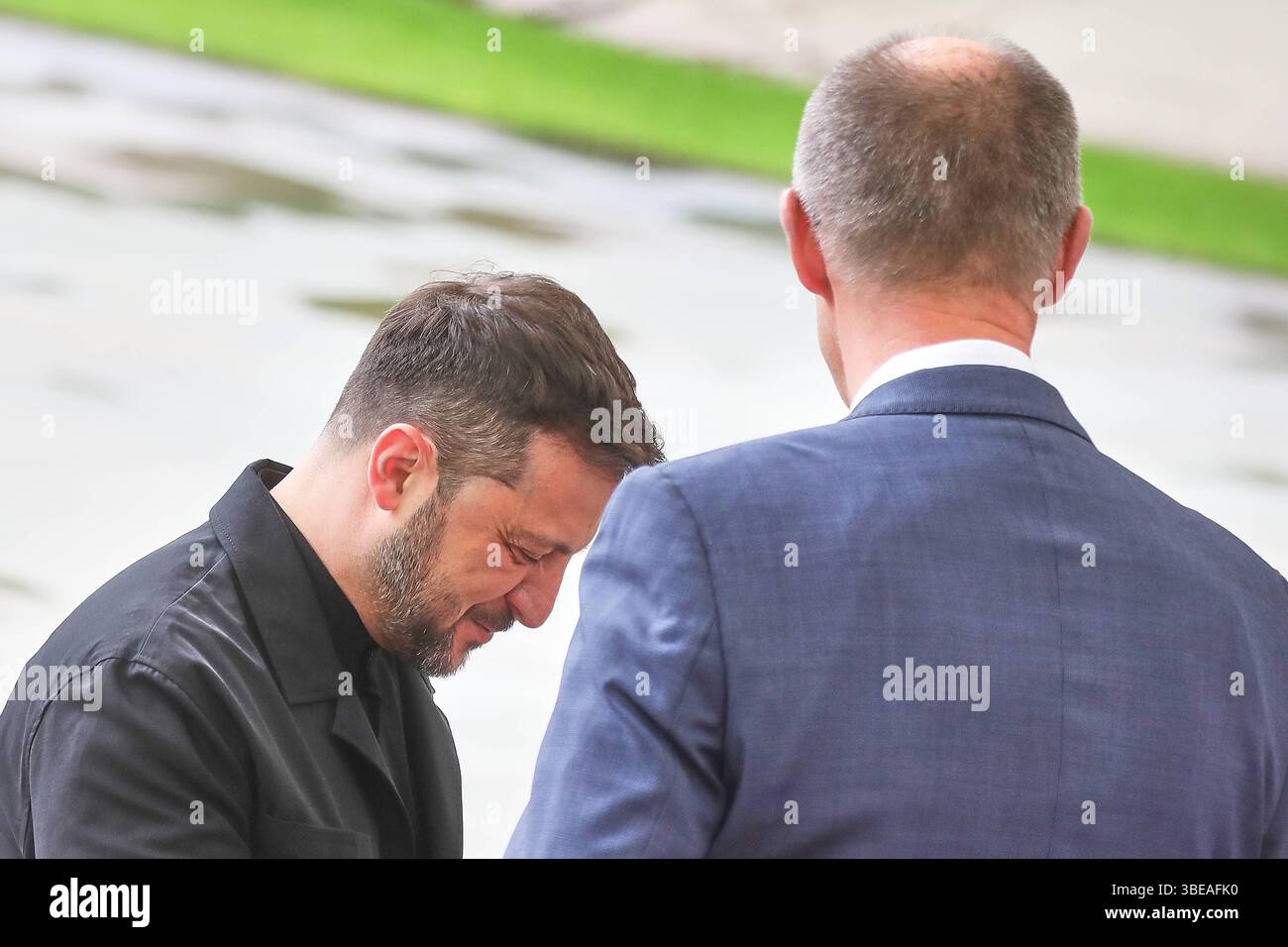 Berlin, Deutschland, 28.05.2025: Bundeskanzleramt: Besuch des ukrainischen Präsidenten ...