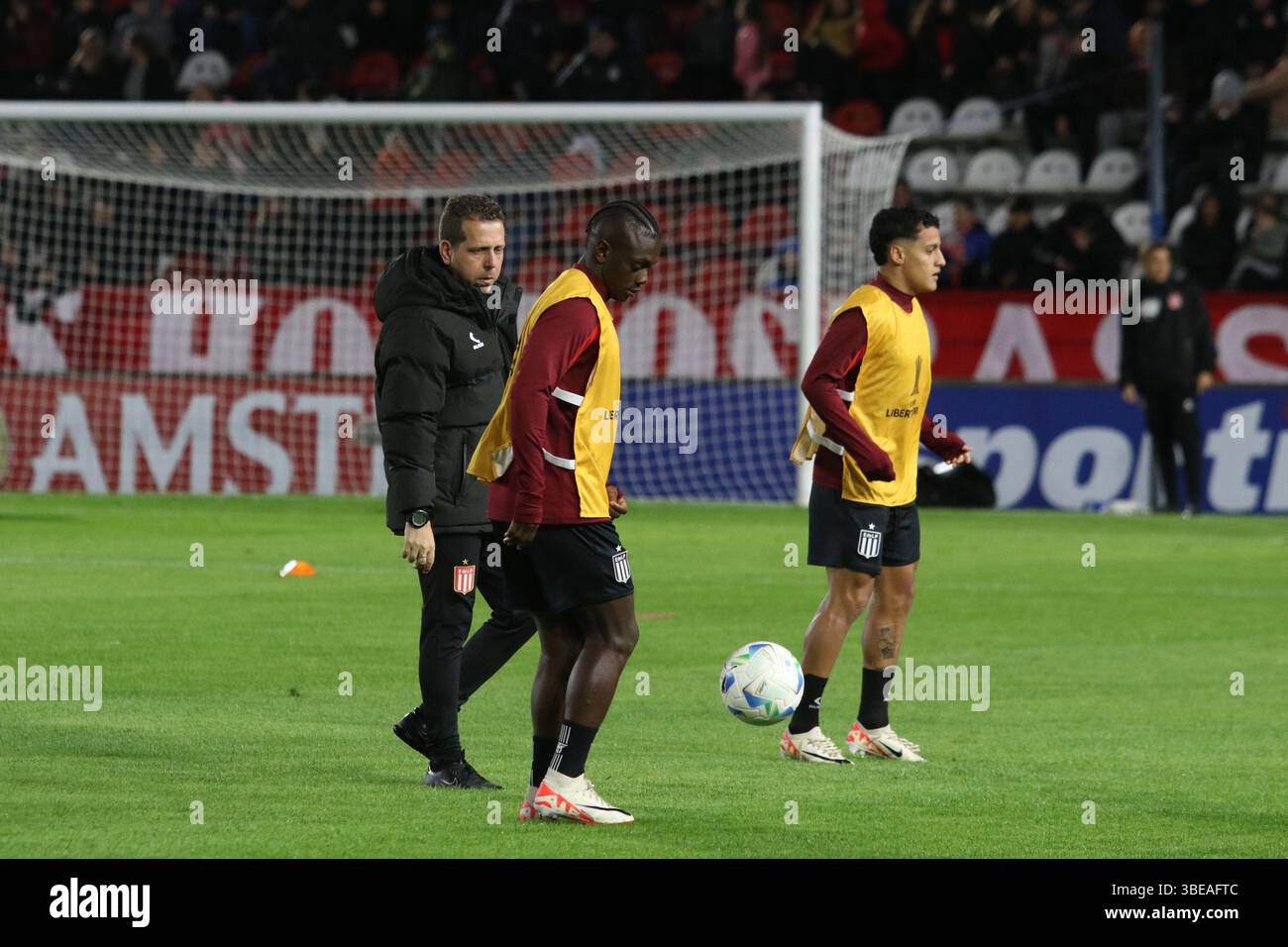 Argentina. 27.05.2025: Players of Estudiantes before the match for ...