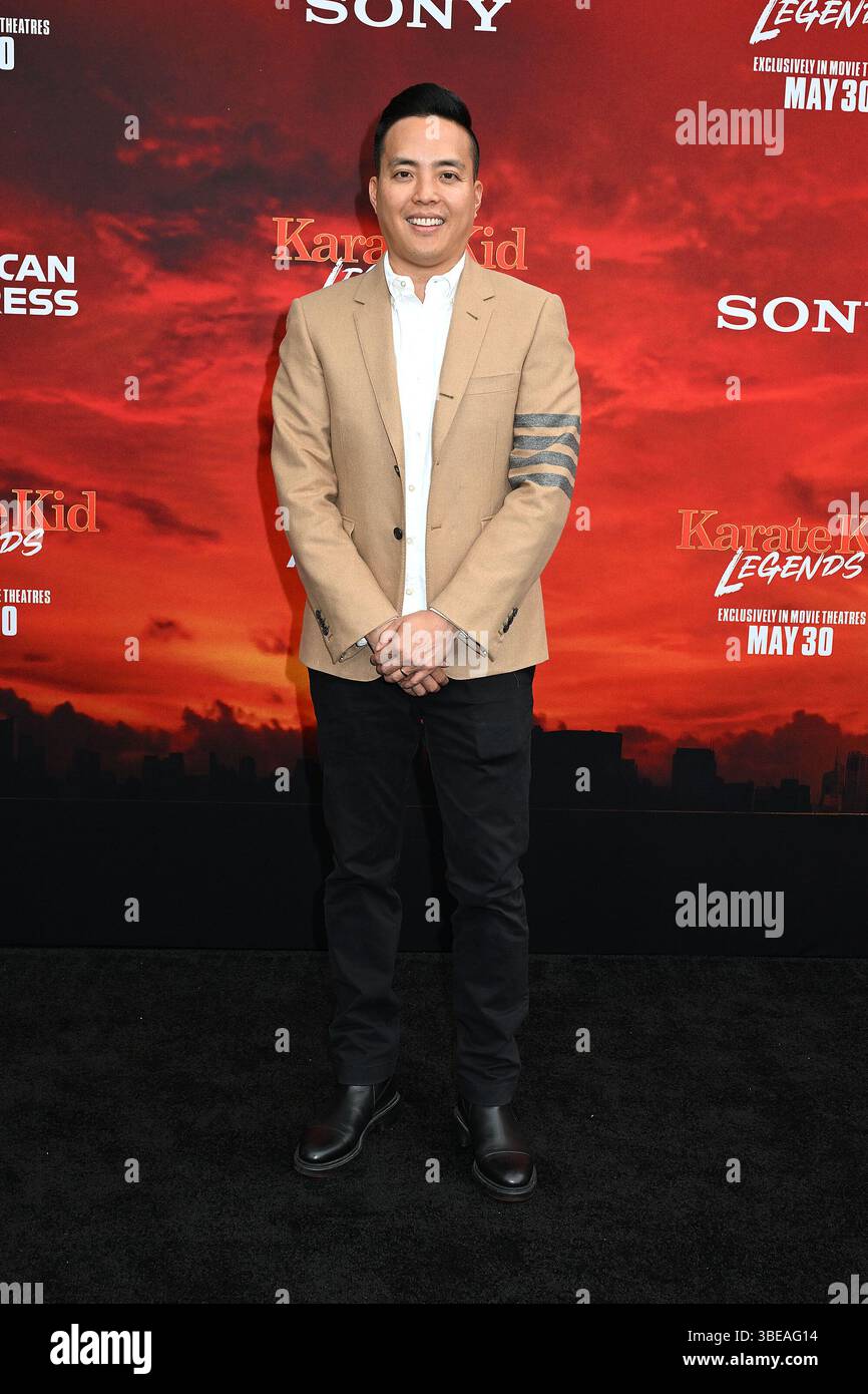 Alan Yang attends the World Premiere of "Karate Kid: Legends" on May ...