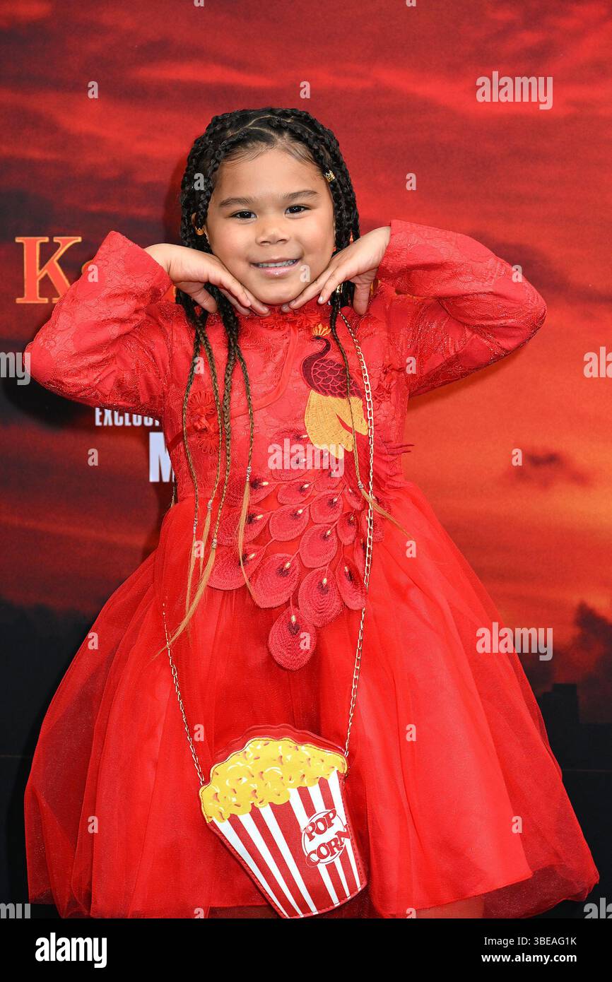 Phoenix Chan-Frazier attends the World Premiere of "Karate Kid: Legends" on May 27th, 2025 at ...