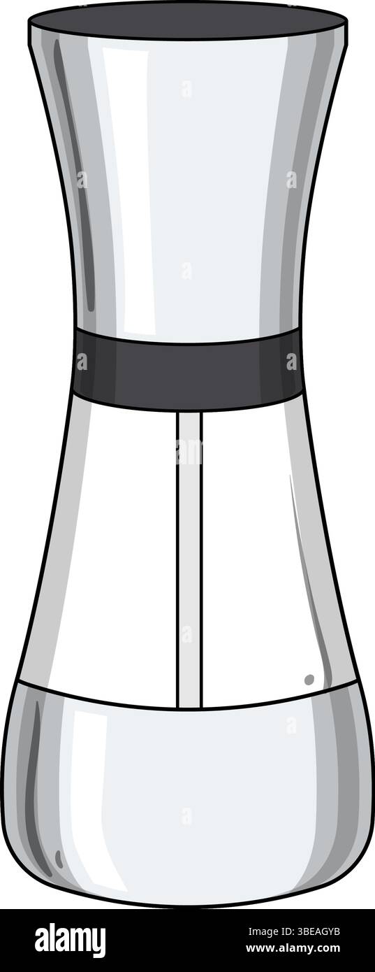 steel spice grinder cartoon vector illustration Stock Vector Image ...