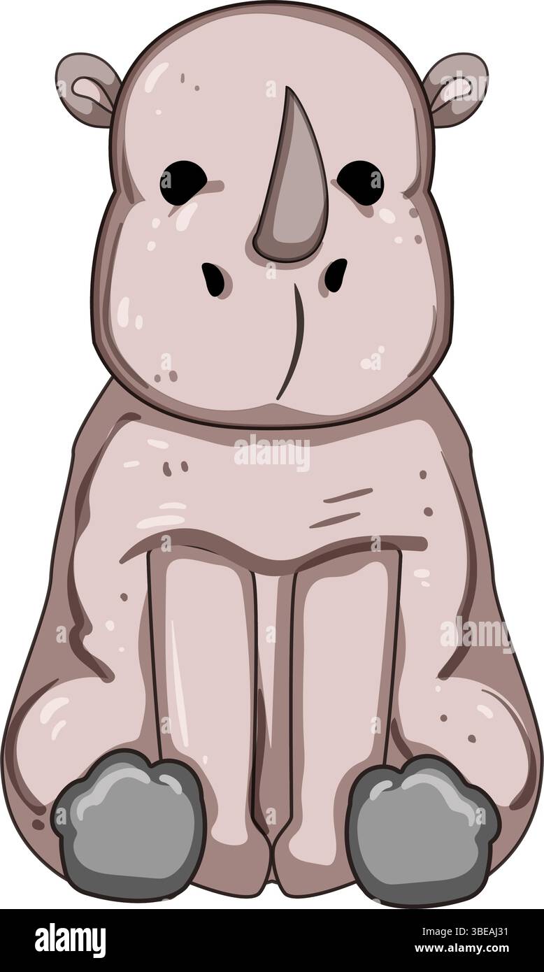 collectible stuffed animal toy cartoon vector illustration Stock Vector ...