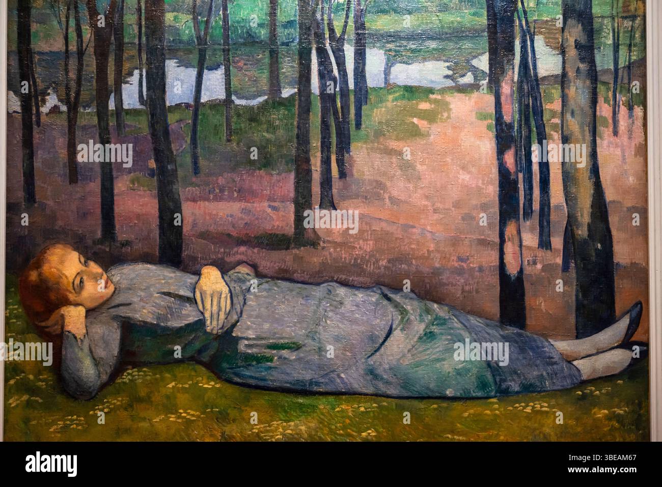 Emile Bernard painting Madeleine in the Bois d'Amour, Musée d'Orsay ...
