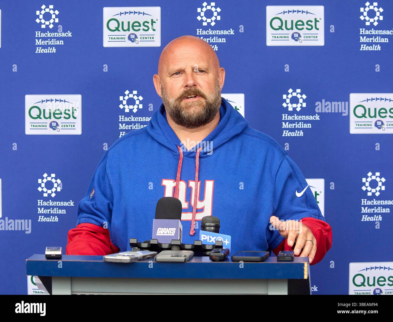 New York Giants head coach Brian Daboll during press conference before ...