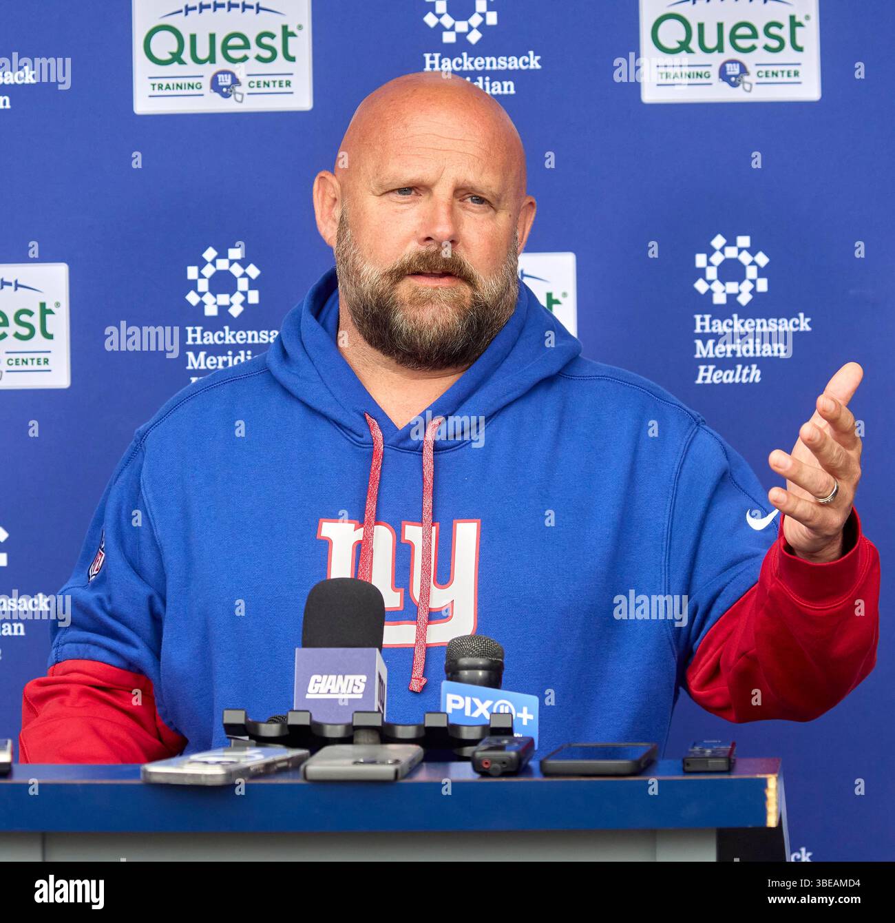 New York Giants head coach Brian Daboll during press conference before ...