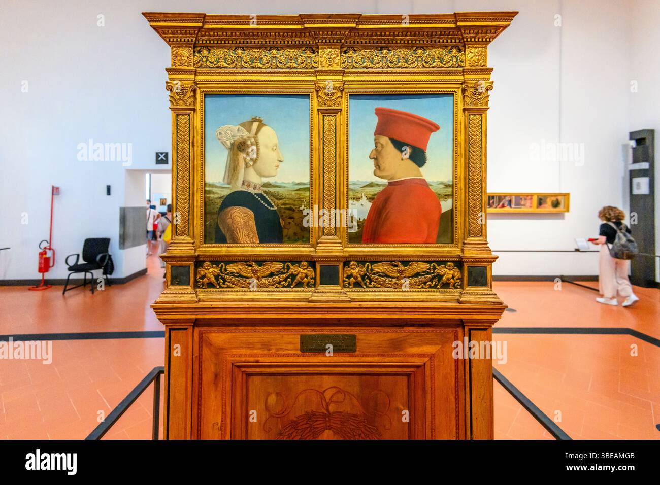 Diptych of Federico da Montefeltro and Battista Sforza, Uffizi Gallery ...