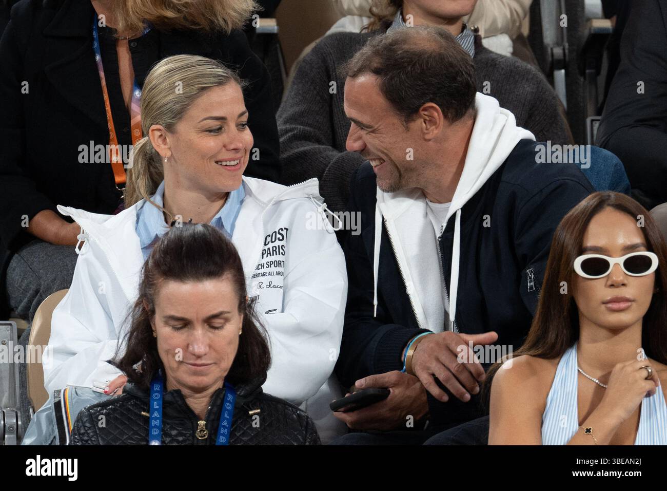 Laure Boulleau and Bruno Cheyrou attend the Roland Garros 2025 ...