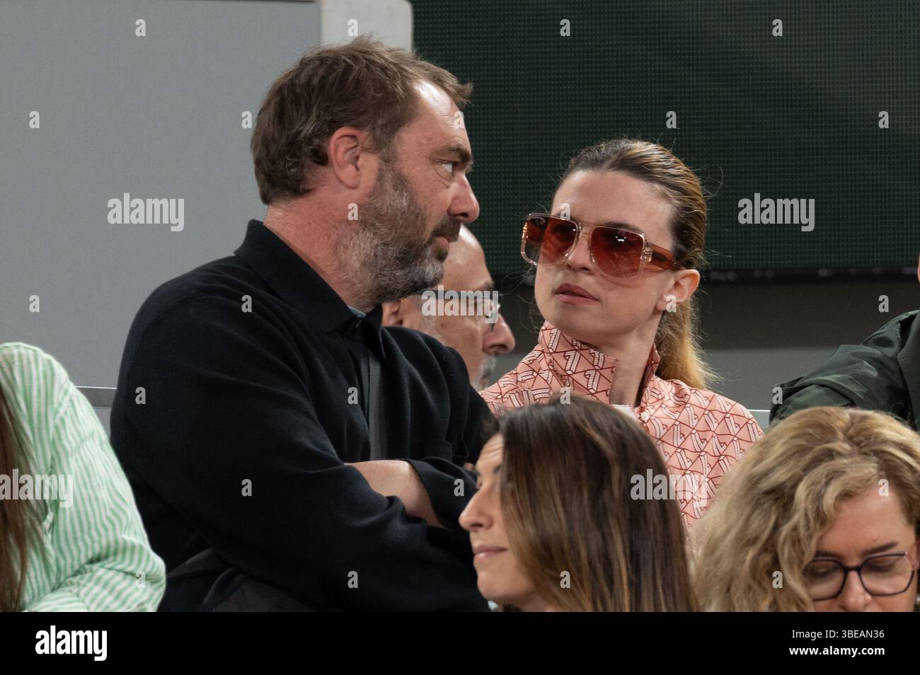Cecile Cassel attends the Roland Garros 2025 tournament on May 28, 2025 ...